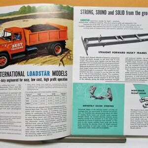 1962 International Harvester Loadstar Model 1800 1890 Sales Brochure Etsy