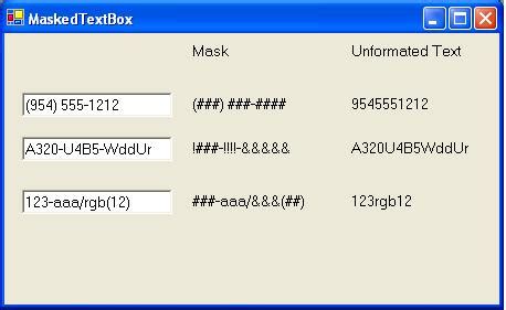 Masked Edit Box In Vb Net CodeProject