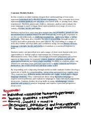 Common Module Rubric Docx Common Module Rubric In This Common Module Babes Deepen Their