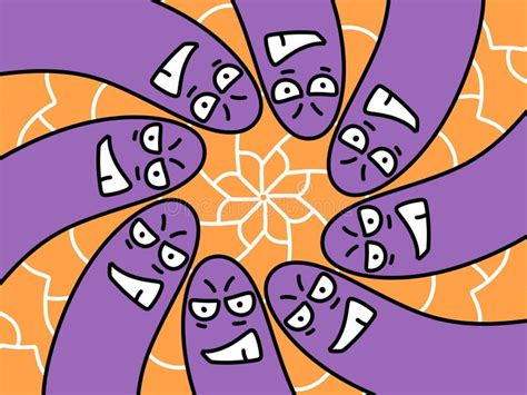 Cute Ghost Cartoon On Color Background Stock Illustration