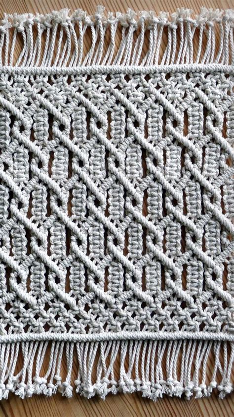 Macrame Tablecloth Macrame Patterns Macrame Design Macrame Diy