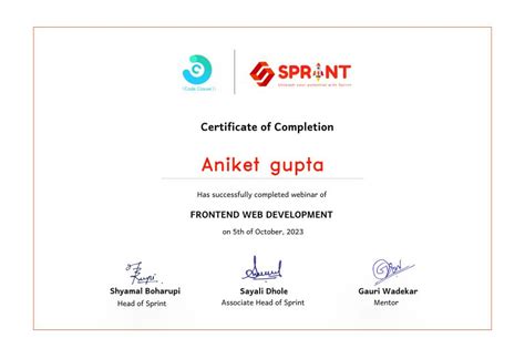 Aniket Gupta On Linkedin Codeclause Webinar Learning Coding Webdevelopment Certification