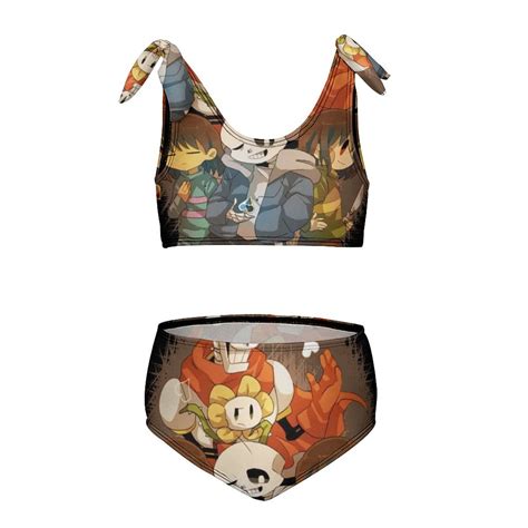 Game Undertale Girls Swimsuits Set 2pcs Summer Holiday Bathing Suit
