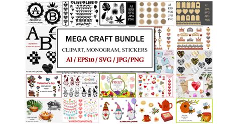 Mega Craft Bundle Romantic Collection Bundle · Creative Fabrica