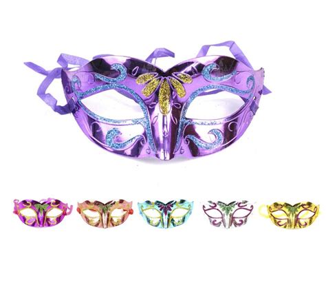 Máscara De Carnaval Metálica Em Cores Sortidas