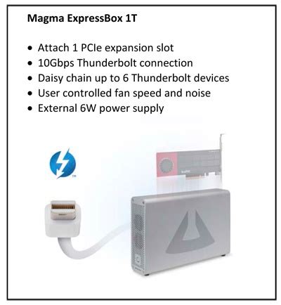 Magma Launches PCIe Expansion Chassis For Thunderbolt MacTech