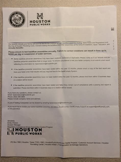 Annual Backflow Test