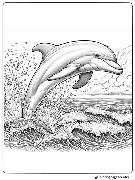 Dive Into Fun With Dolphin Printable Coloring Pages