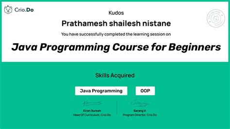 Javaprogramming Learningjourney Criodo Softwaredevelopment