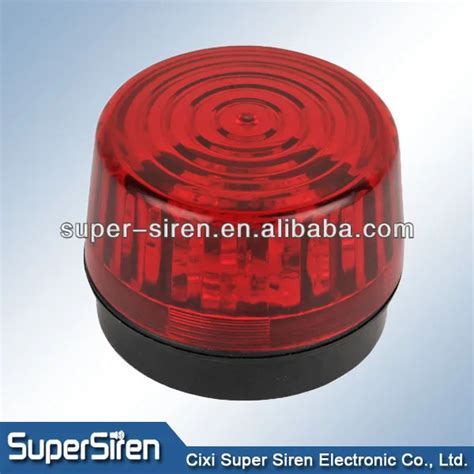 12 Volt Security Strobe Signal Warning Siren Red Flashing Light Mini