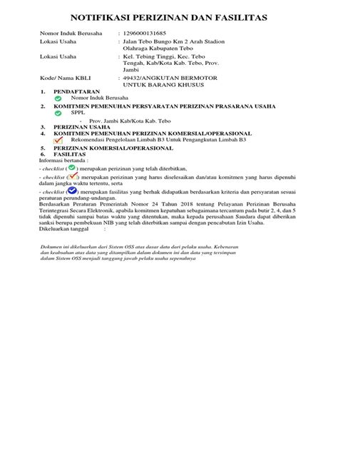 Notif Perizinan Pdf