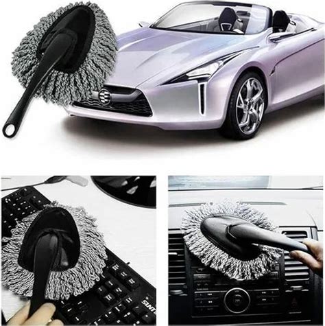 Mini Microfiber Duster Interior Multi Purpose Duster Brush With Handle For Car Cleaning