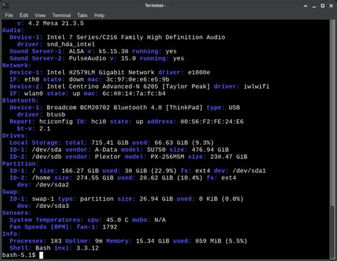 Inxi Full Featured CLI System Information Tool Michael Daranto S Blog