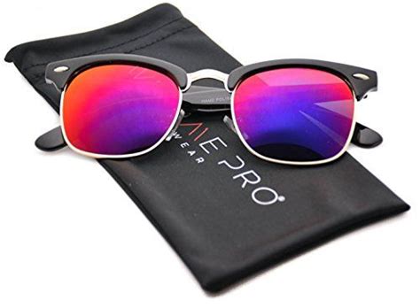Wearme Pro Retro Mirror Lens Sunglasses