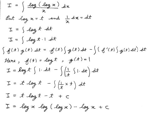 Int Frac {log Log X }{x}dx