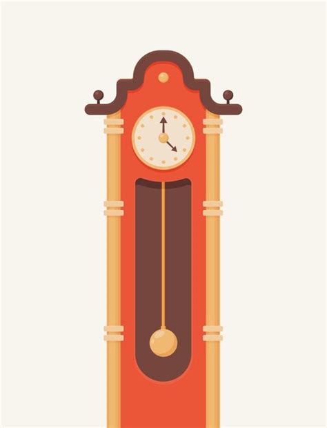 Premium Vector Vintage Alarm Clock Icon Flat Design Style