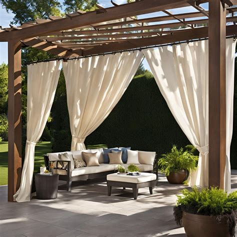 Custom Sunbrella Patio Screen Outdoor Privacy Curtain Backyard Shield