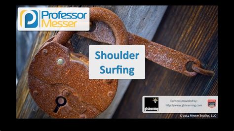 Shoulder Surfing Comptia Security Sy0 401 33 Youtube