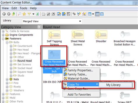 Autodesk Inventor在资源中心库中编辑零件号和描述
