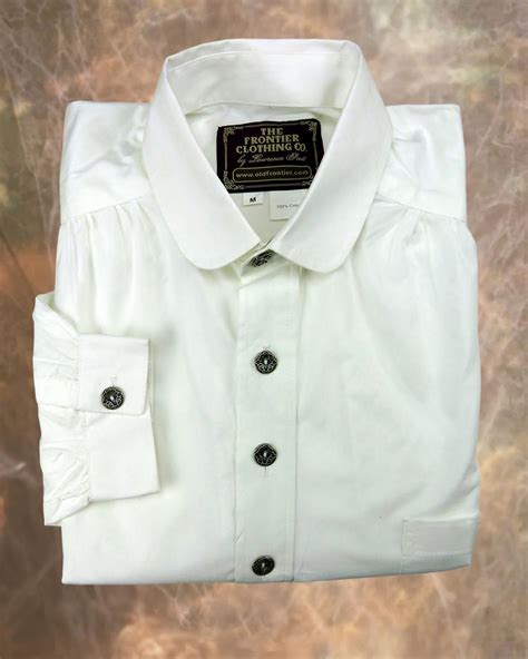 Mens Victorian Shirt Solid Colors Frontier