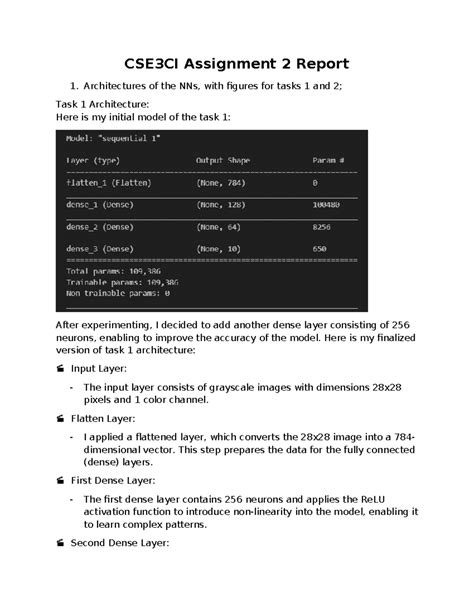 Assignment 2 Ci Report Cse3ci Assignment 2 Report Architectures Of