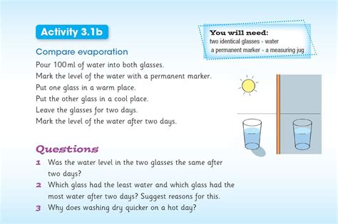 Evaporation Experiment Activity Brighter Thinking Blog Cambridge