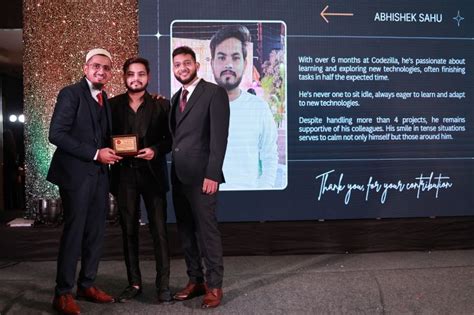 Abhishek Sahu On Linkedin Excellia2024 Codezilla Teamwork Gratitude Achievements Award