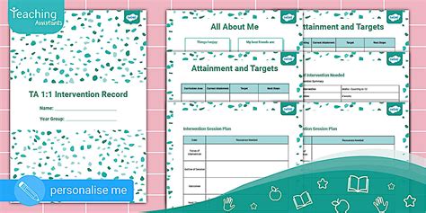 T A 11 Intervention Record Teacher Made Twinkl