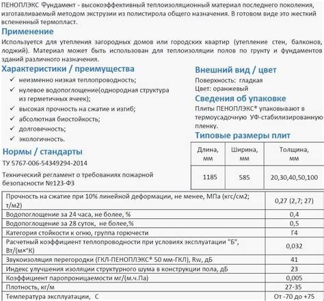 Пеноплекс технические характеристики, свойства и применение + Видео