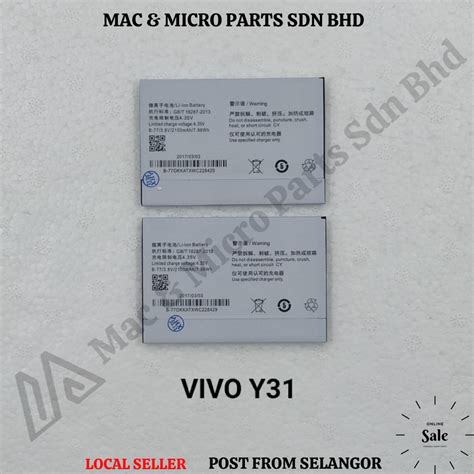 Vivo Y Battery Model B Mah Shopee Malaysia