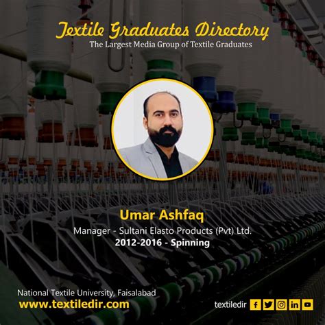 Textile Graduates Directory On Linkedin Join Us In Welcoming Mr Umar