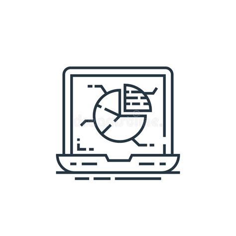 Online Analytical Icon Vector From Data Analysis Concept Thin Line
