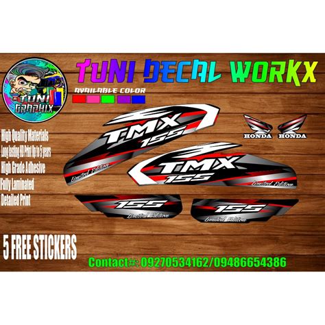 Tmx 155 Customized Stock Decal V7 W Freebies Shopee Philippines