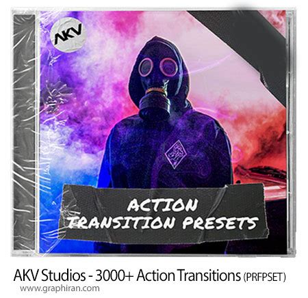 دانلود ۳۰۰۰ پریست ترانزیشن اکشن پریمیر AKV Studios 3000 Action Transitions