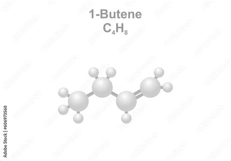 Simplified Scheme Of The 1 Butene Molecule Precursor Of Diverse