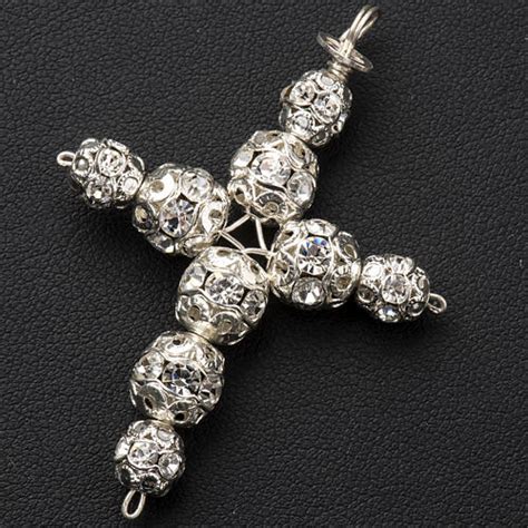 Pendant Cross Strass Ball Split Pins Online Sales On