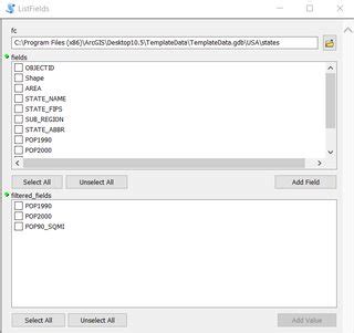 Parameters Wildcard For Field In Arcpy GetParameterAsText Geographic Information Systems