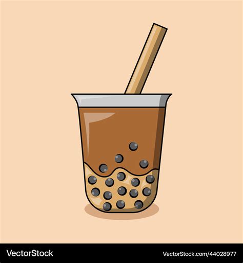 Bubble Tea Cartoon Cute Bubble Milk Tea Cartoon Character