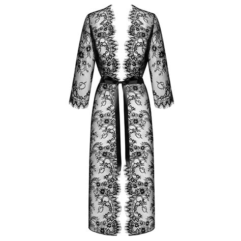 Sexy Sheer Eyelash Peniuar Obsessive Lashy Black 10063 Lavinia Lingerie