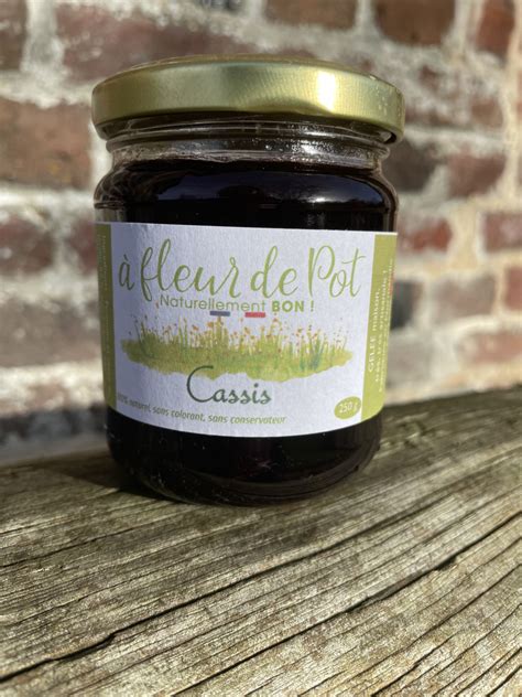 Gelée De Cassis 250 G A Fleur De Pot Locavorfr