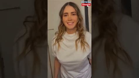 No Bra Tiktok Girl Glass On And Bounce Bouncing Boobs Shorts