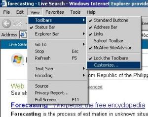 How To Customize The Appearance Of The Toolbar In Internet Explorer 6 PCauthorities Com