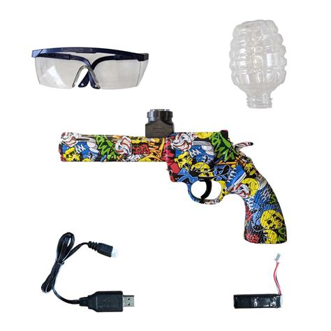 PISTOLA ELÉTRICA DE BOLINHAS DE GEL ORBEEZ AMARELA BRAVUS AIRSOFT