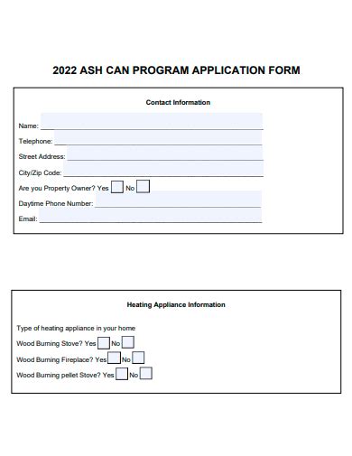 Free 50 Program Application Form Samples In Pdf Ms Word