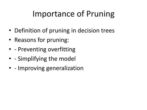 Pruningindecisiontreespresentationpptx