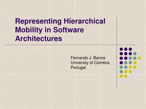 Ppt Representing Hierarchical Mobility In Software Architectures