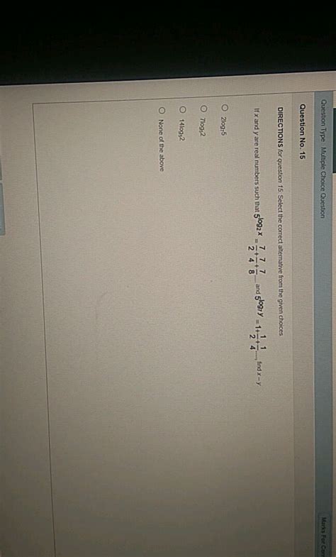 Question Type Multiple Choice Question Marks Studyx