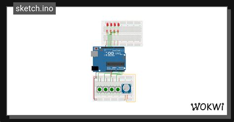 Botão Led Potenciometro Wokwi Esp32 Stm32 Arduino Simulator