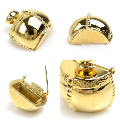【楽天市場】イヴ サンローラン Yves Saint Laurent ブローチ メタル ゴールド レディース 送料無料【中古】 E56260f
