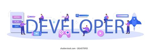 Data Base Typographic Header Female Male Stock Vector Royalty Free